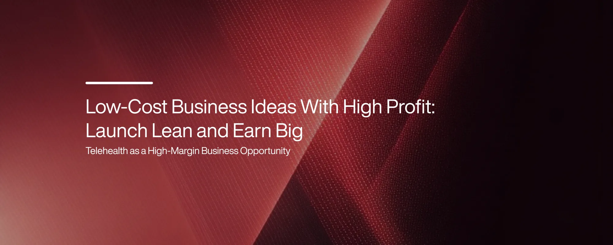 Low-Cost Business Ideas With High Profit: Launch Lean and Earn Big